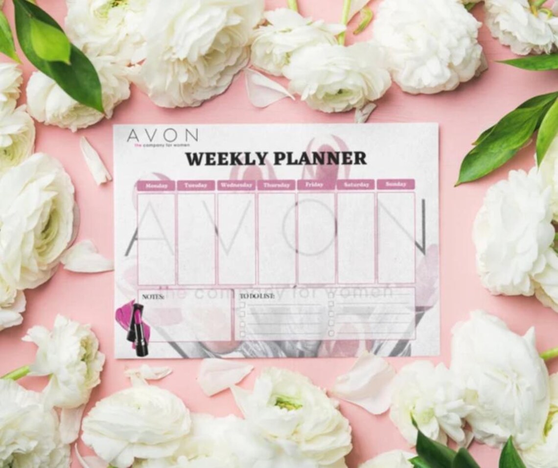 AVON Weekly Planner Printable to Do List, Desk Weekly Planner, Weekly ...