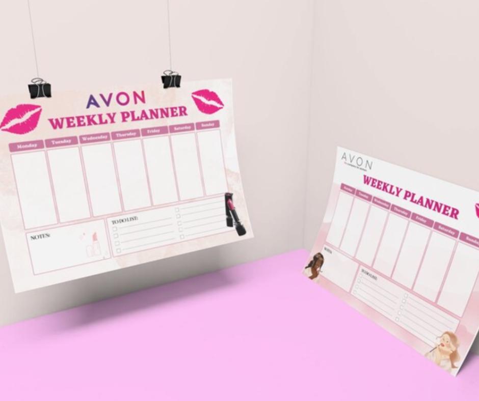 AVON Weekly Planner Printable to Do List, Desk Weekly Planner, Weekly ...