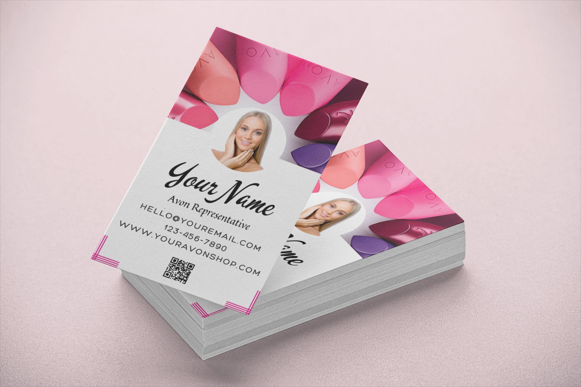 AVON Business Cards, Personalized Avon Business Card, Printable Avon ...