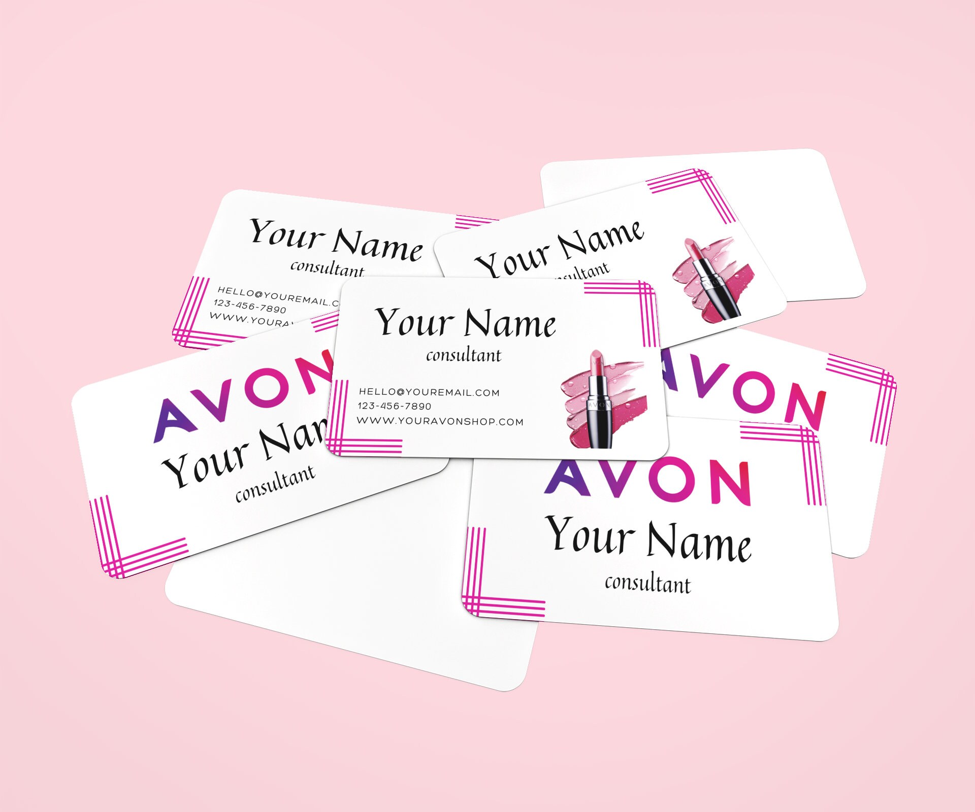 AVON Business Cards, Personalized Avon Business Card, Printable Avon ...