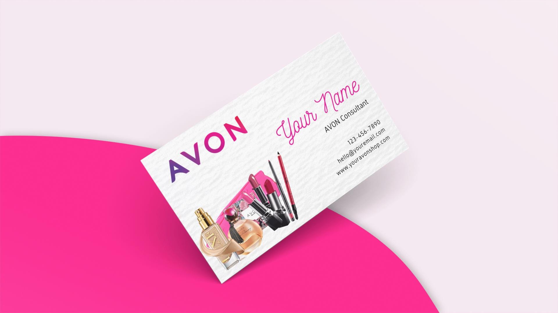 Printed AVON Business Cards 100 Pcs, Personalized Avon Business Card ...