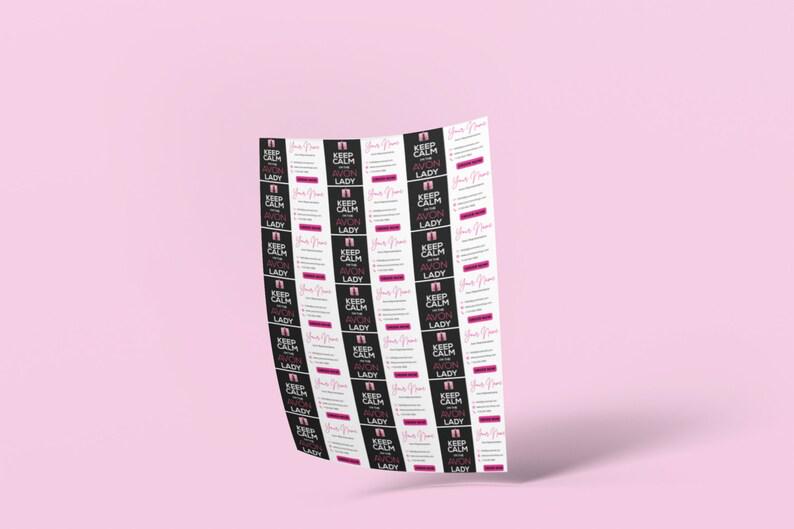 Personalized AVON Brochure Sticker, Printable Catalog & Brochure Labels ...
