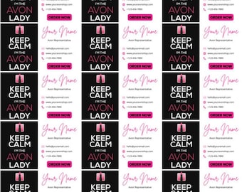 Personalized AVON Brochure Sticker, Printable Catalog & Brochure Labels ...