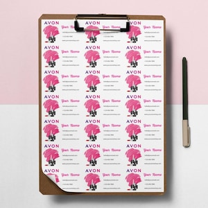 Personalized AVON Brochure Sticker, Printable Catalog & Brochure Labels ...