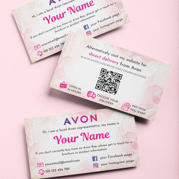 Avon Business Cards - Etsy