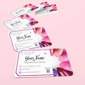 AVON Business Cards, Personalized Avon Business Card, Printable Avon ...