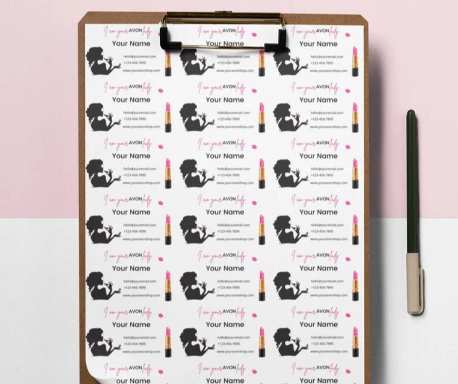 Personalized AVON Brochure Sticker, Printable Catalog & Brochure Labels ...