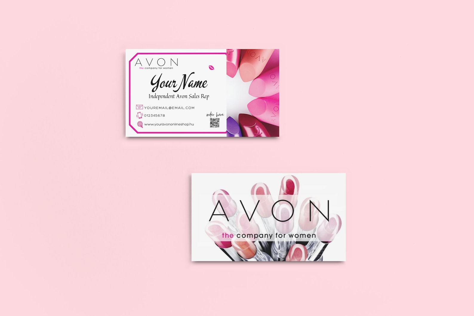 AVON Business Cards, Personalized Avon Business Card, Printable Avon ...