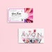 AVON Business Cards, Personalized Avon Business Card, Printable Avon ...
