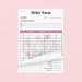 AVON Pink Order Form + Order Tracker Template , AVON Printable Order ...