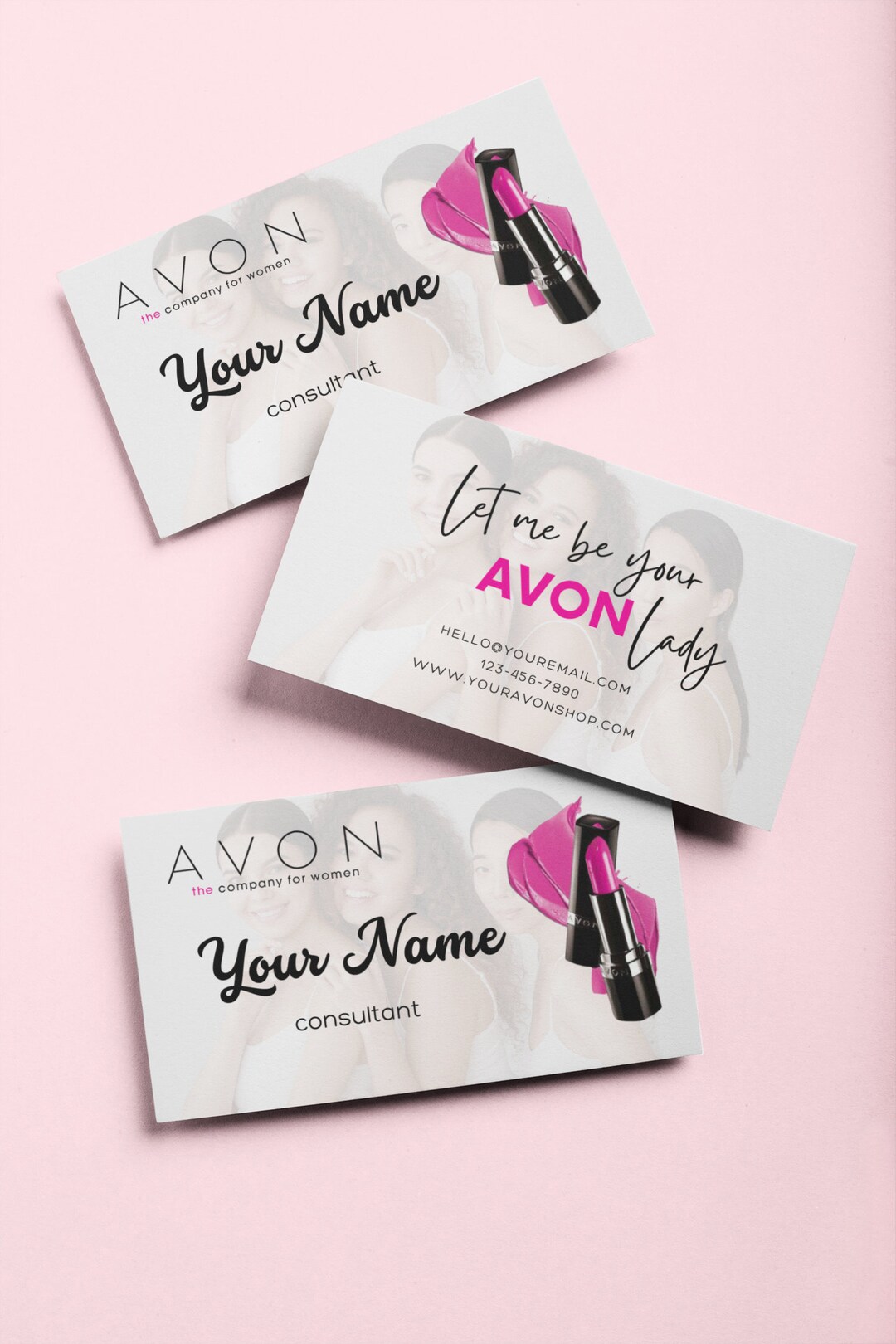 AVON Business Cards, Personalized Avon Business Card, Printable Avon ...