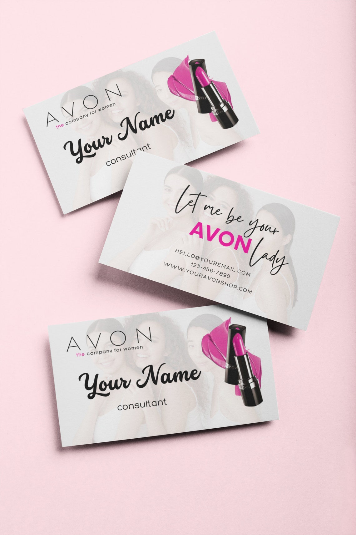 AVON Business Cards, Personalized Avon Business Card, Printable Avon ...