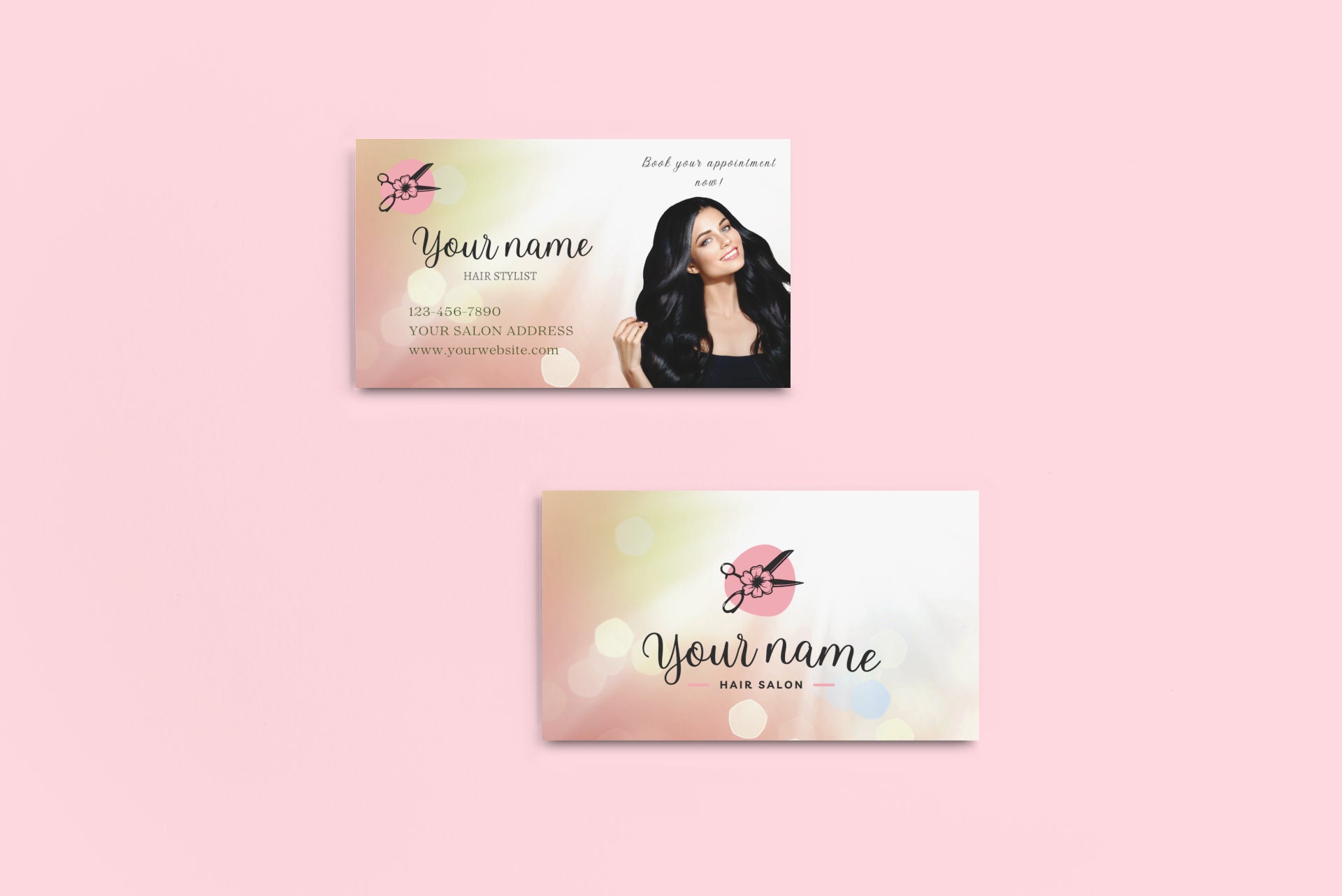 Hairdresser Business Cards, Personalized Hair Stylist Business Card ...