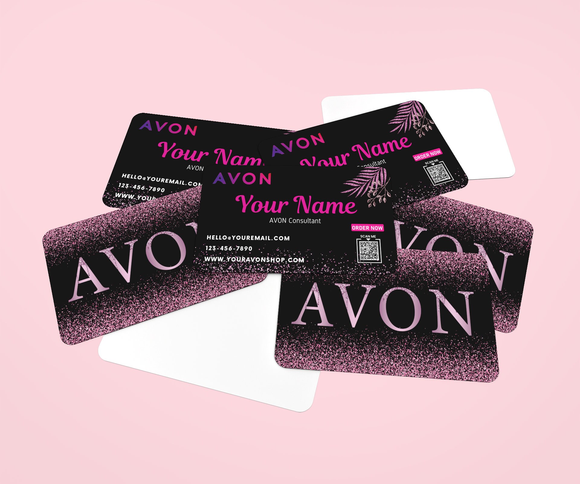 AVON Business Cards, Personalized Avon Business Card, Printable Avon ...