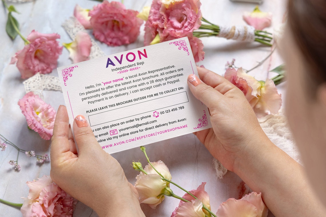 Custom AVON Catalog Accompanying Sheet Size A5, Collect Brochure and ...