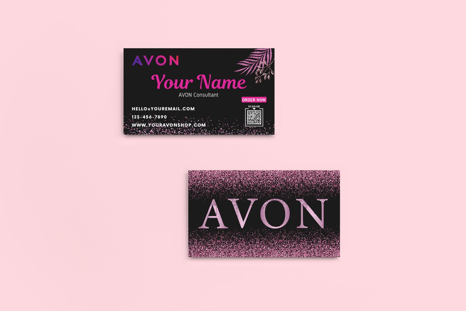 AVON Business Cards, Personalized Avon Business Card, Printable Avon ...