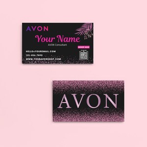 AVON Business Cards, Personalized Avon Business Card, Printable Avon ...