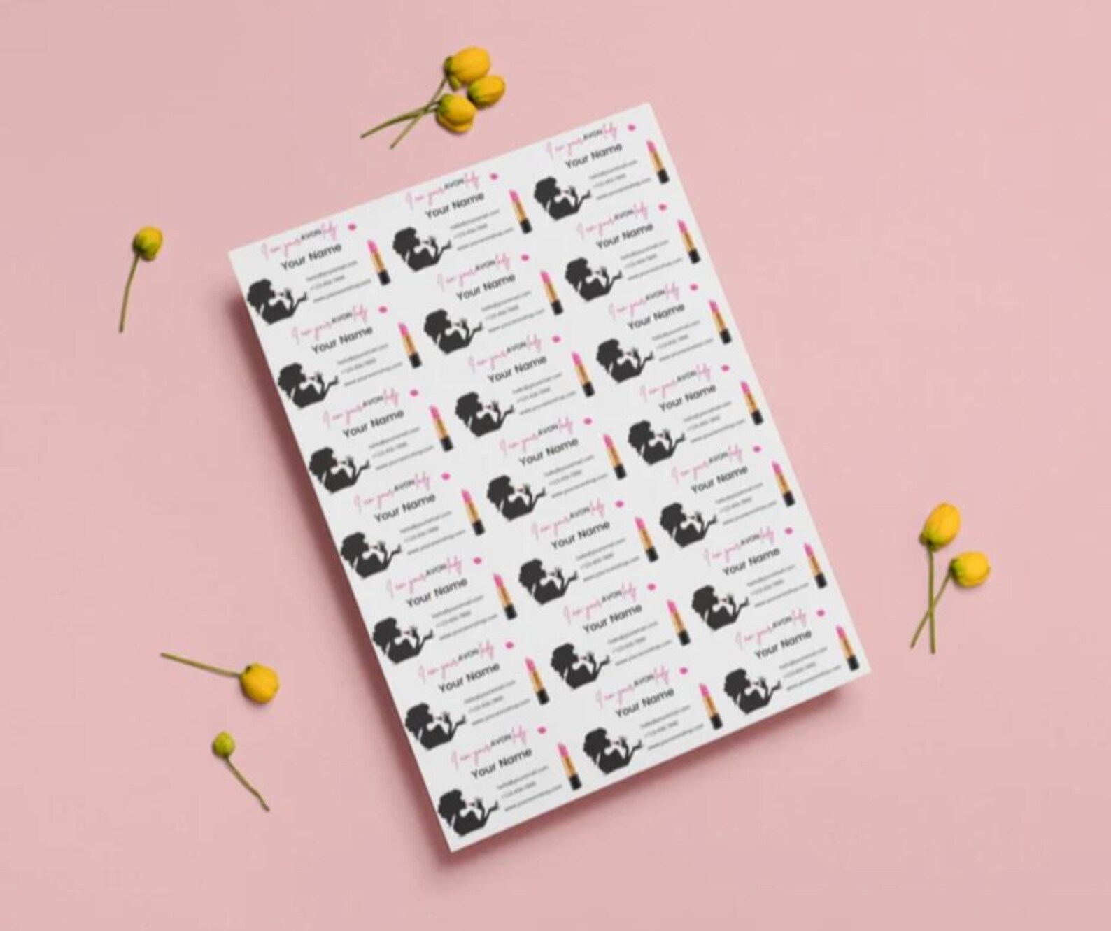 Personalized AVON Brochure Sticker, Printable Catalog & Brochure Labels ...