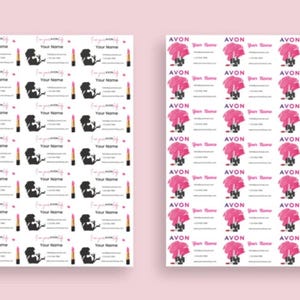 Personalized AVON Brochure Sticker, Printable Catalog & Brochure Labels ...