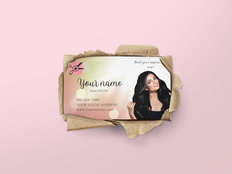 Hairdresser Business Cards, Personalized Hair Stylist Business Card ...