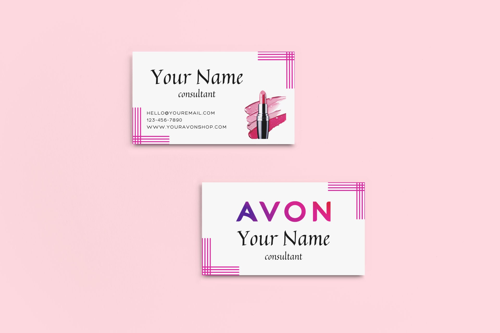 AVON Business Cards, Personalized Avon Business Card, Printable Avon ...