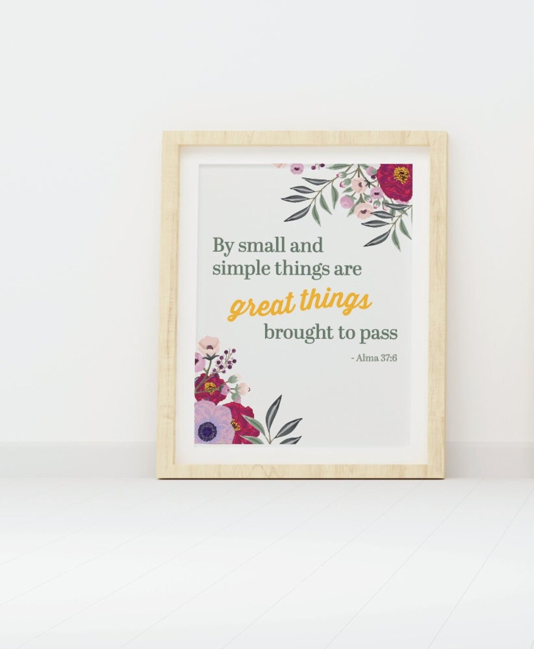 By Small and Simple Things / LDS Scripture Quote Poster / Latter Day ...