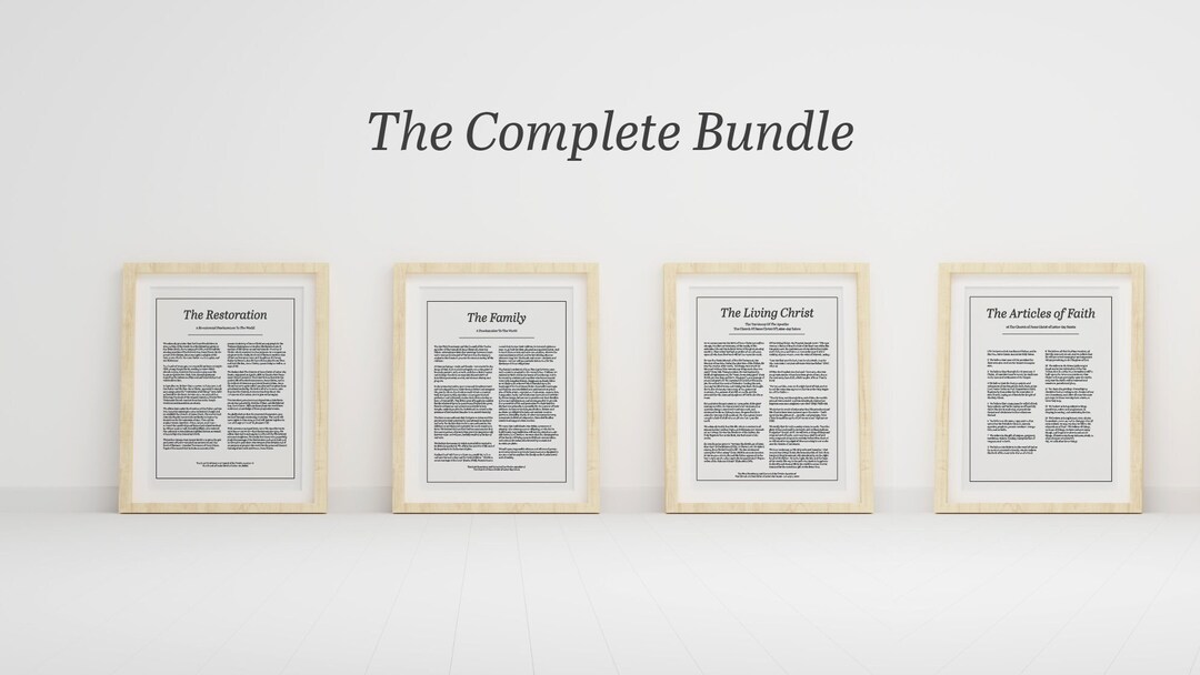 LDS Proclamation Bundle | Living Christ | Family Proclamation ...