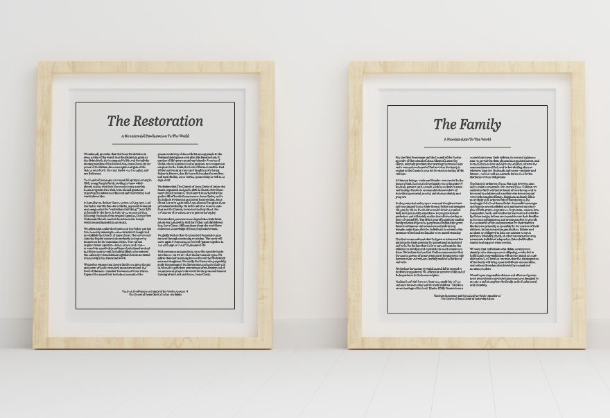 LDS Proclamation Bundle Living Christ Family Proclamation Restoration ...