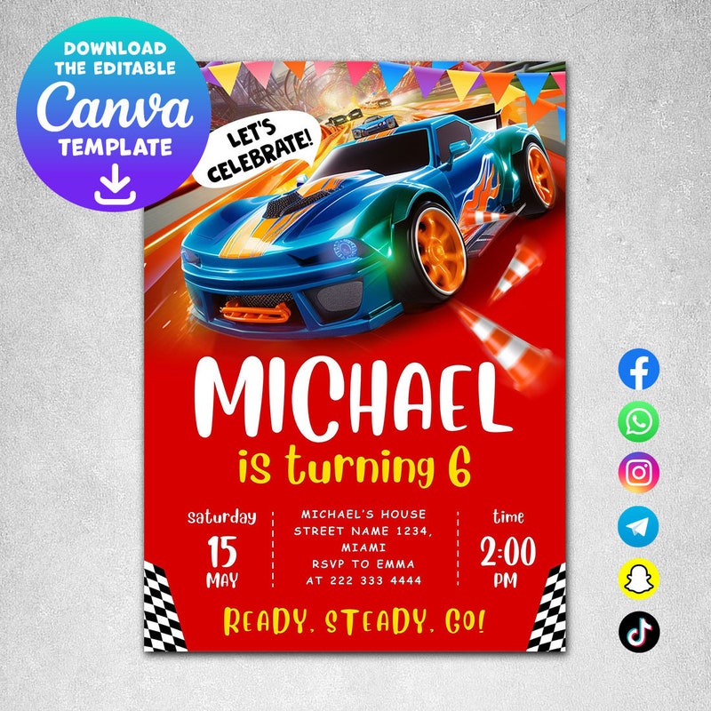 Rocket League Invitation - Etsy