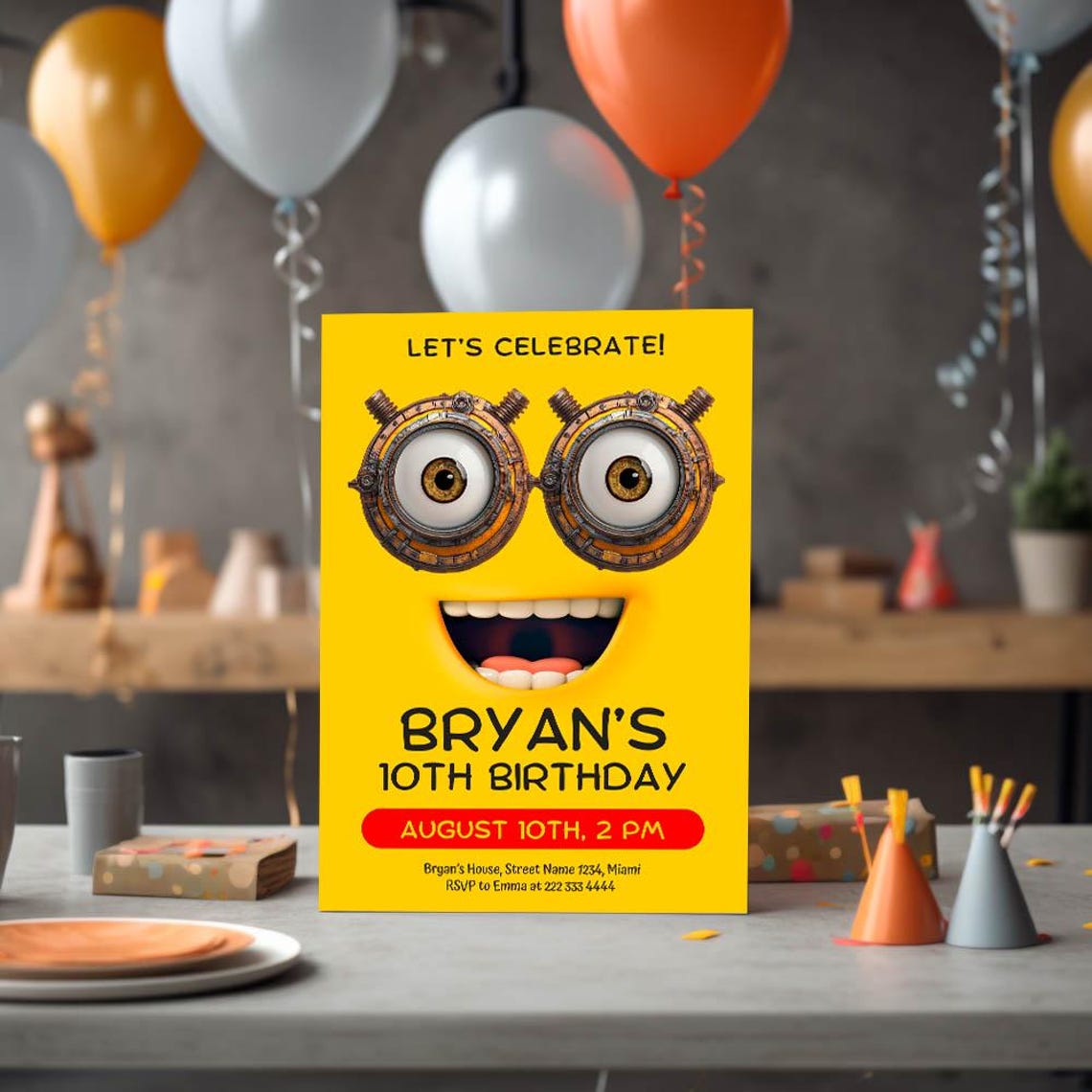 Editable Birthday Invitation Bundle for Boy and Girl Little Yellow ...