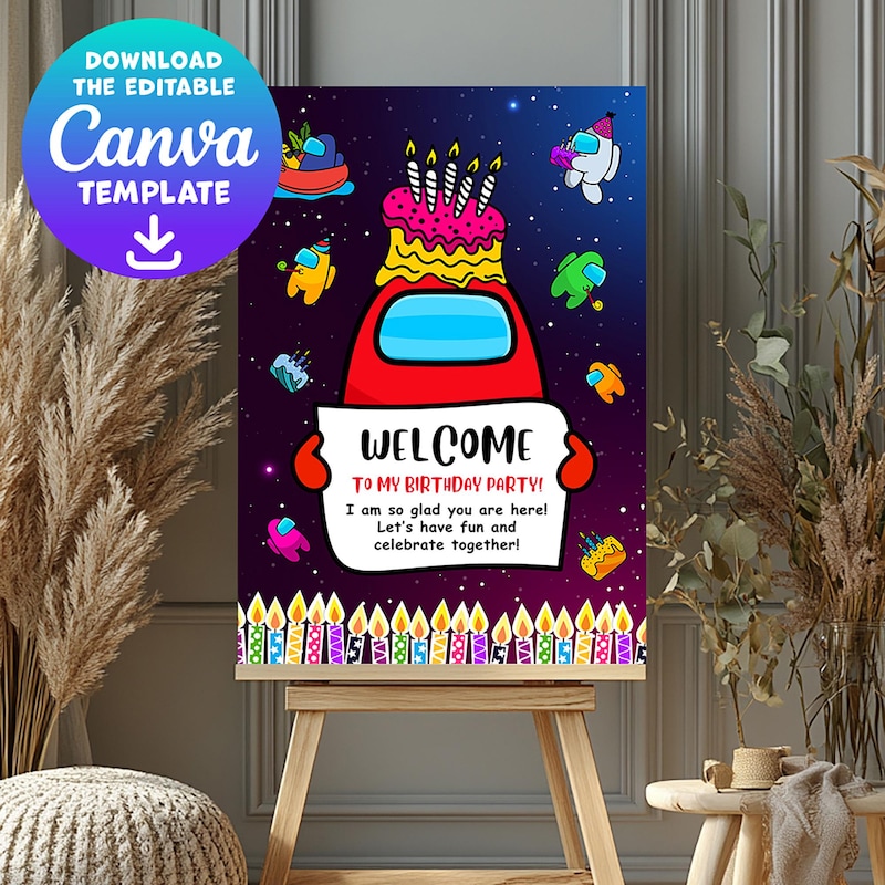 Among Us Birthday Banner - Etsy