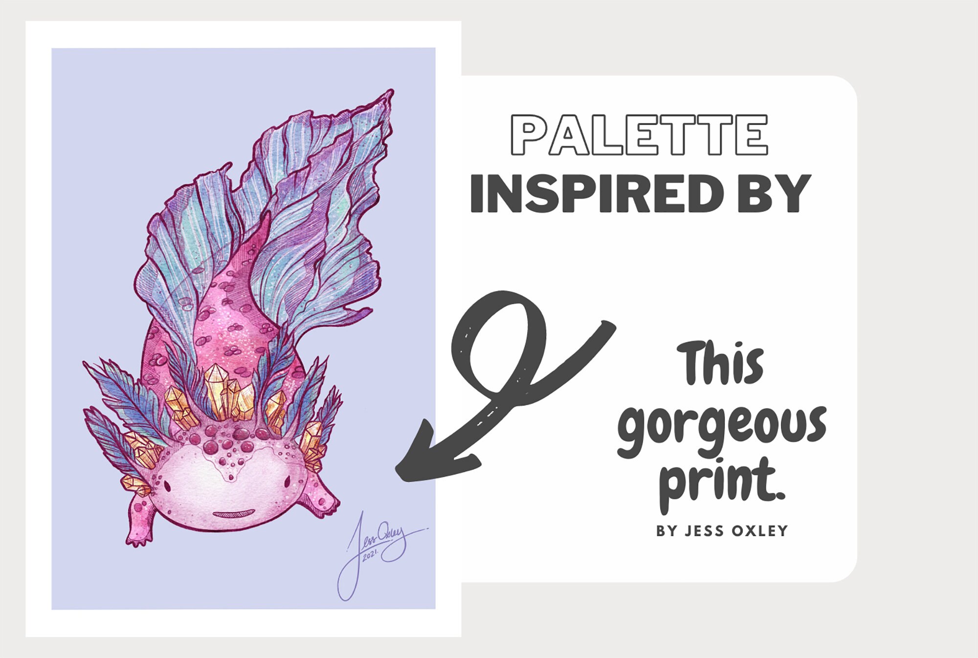 Procreate Colour Palette Gemstone Axolotl Inspired Colour - Etsy