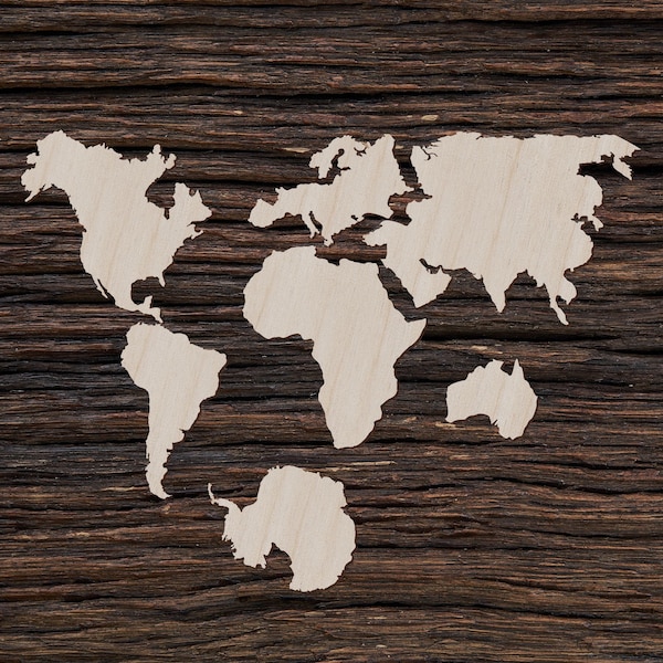 Rustic World Map - Etsy