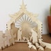 Simple Wooden Nativity Set Shape for Crafts and Decoration - Laser Cut ...