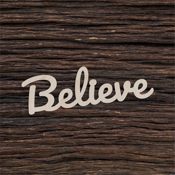 Wooden Believe Sign - Etsy