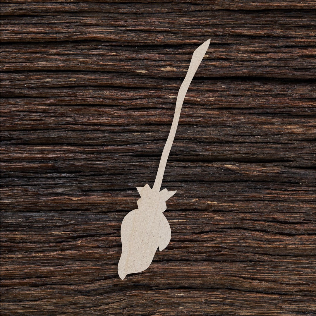 Wooden Witches Broom Shape for Crafts and Decoration - Laser Cut ...