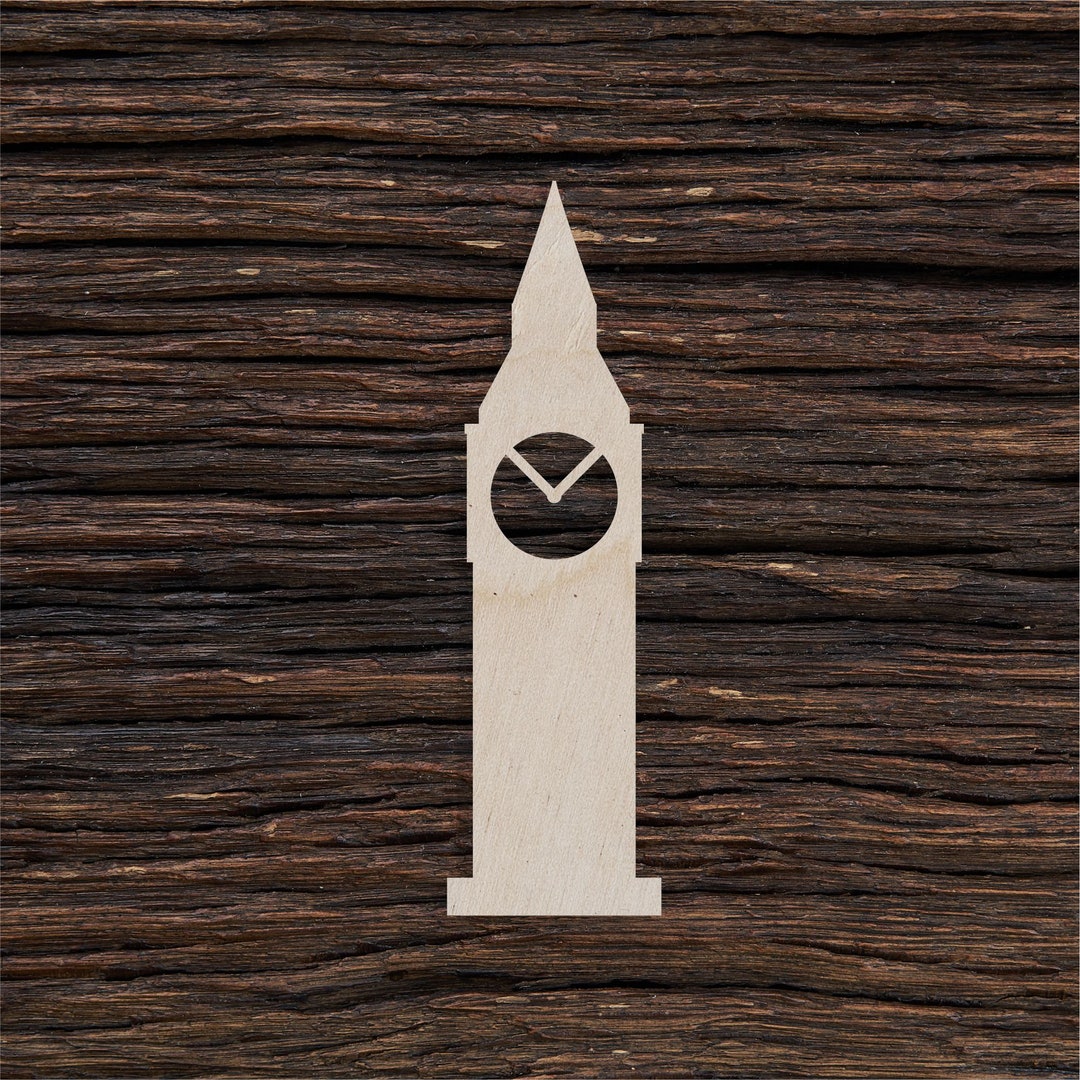 Wooden Big Ben Tower Shape for Crafts and Decoration - Laser Cut - Big ...