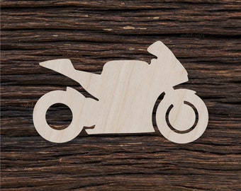 Motorcycle Wooden Cutout - Etsy