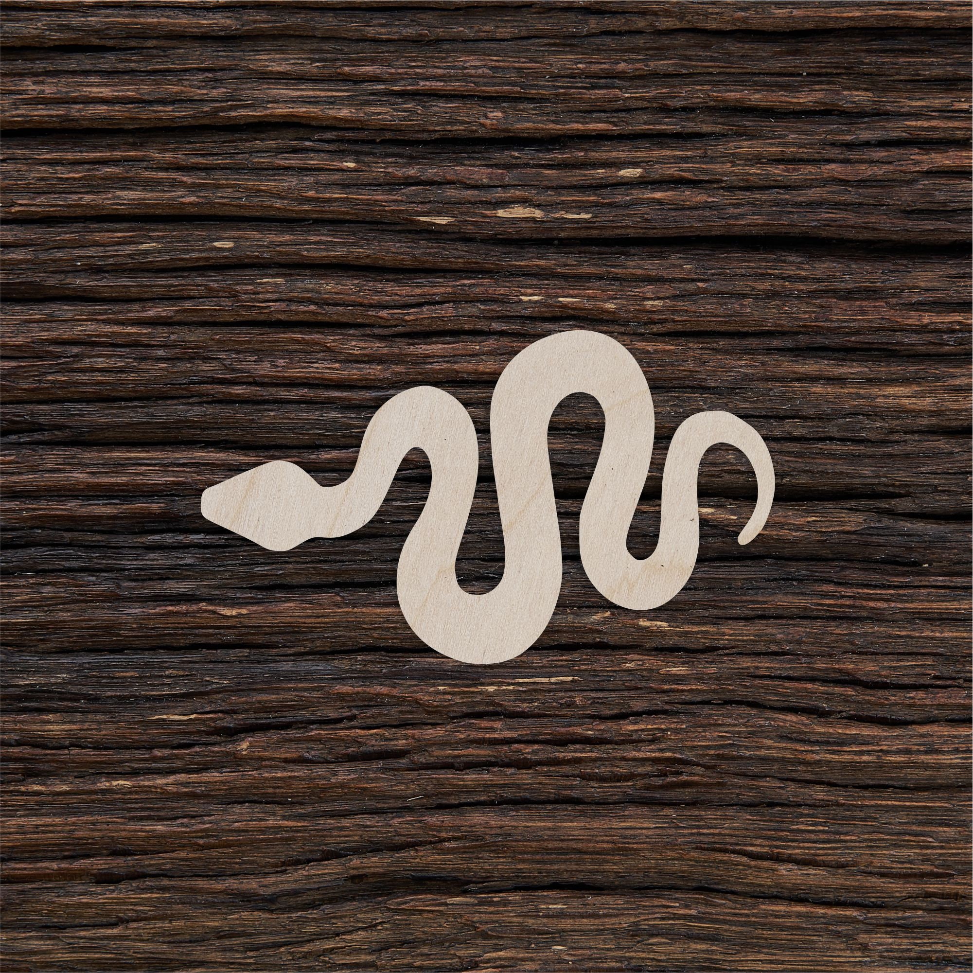 Wooden Snake Shape for Crafts and Decoration Laser Cut Wooden Snake ...