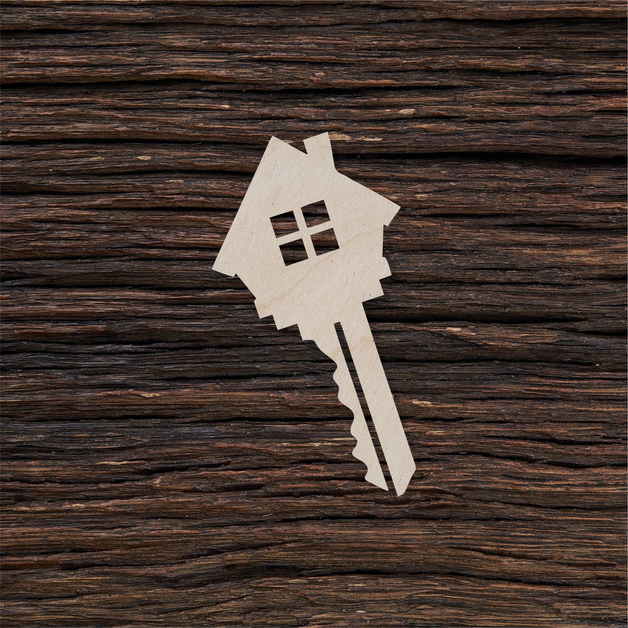 Wooden Realtor Key Sign Shape for Crafts and Decoration | Etsy