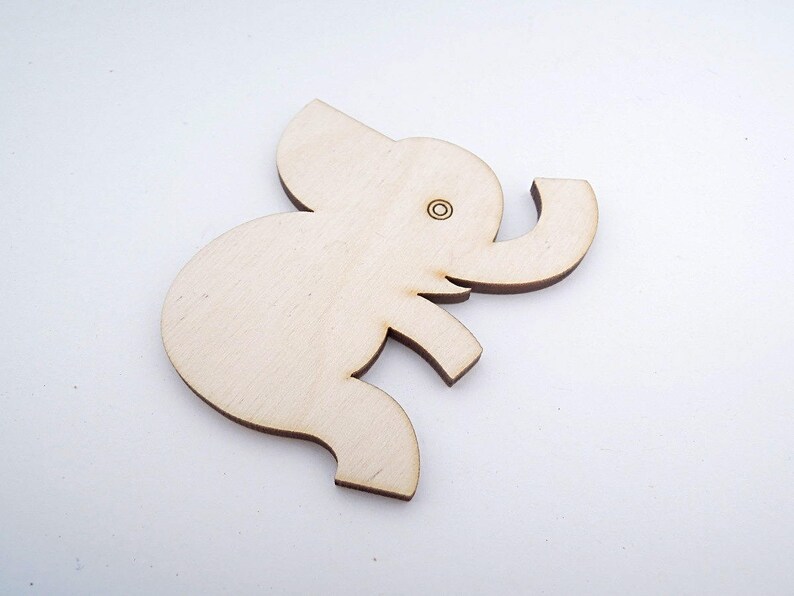 Wooden Elephant for Crafts Laser Cut Elephant Lover Gift - Etsy