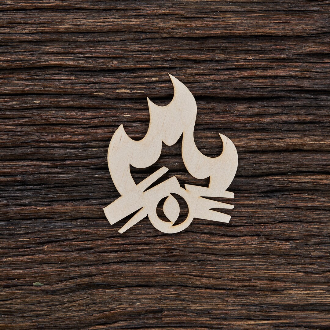 Wooden Wild Campfire Shape for Crafts and Decoration - Laser Cut ...