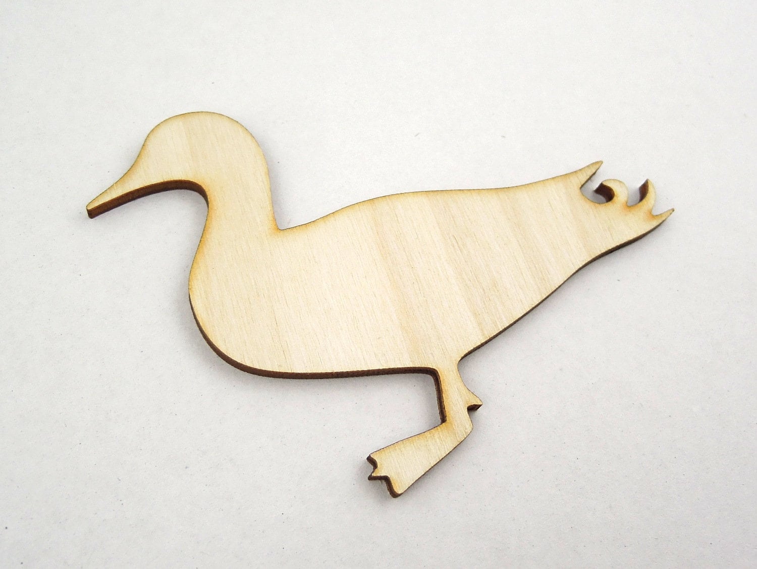 Wooden Duck Shape for Crafts and Decoration Laser Cut Wood - Etsy