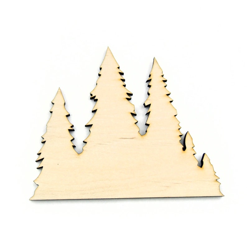 Wooden Pine Tree Shape for Crafts and Decoration Laser Cut - Etsy