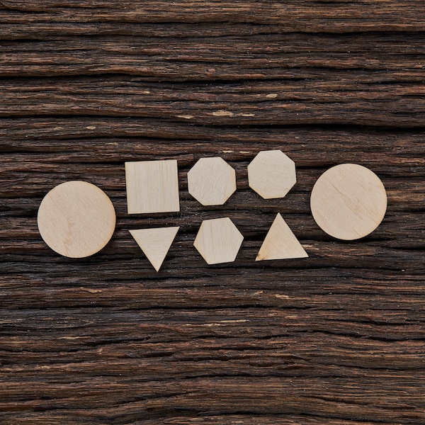 Wooden Shapes - Etsy