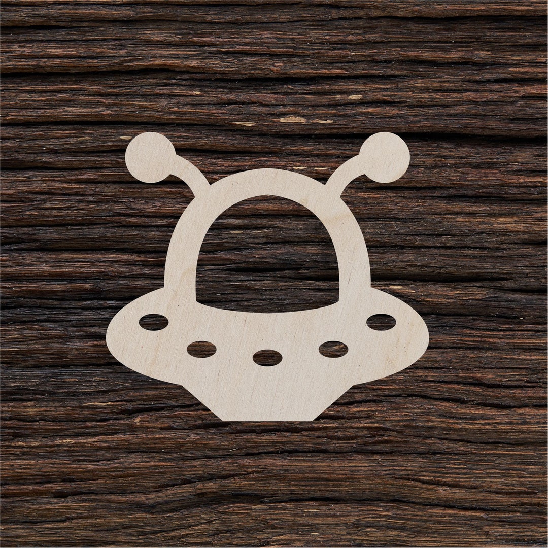 Wooden Spaceship Shape for Crafts and Decoration - Laser Cut - Space ...