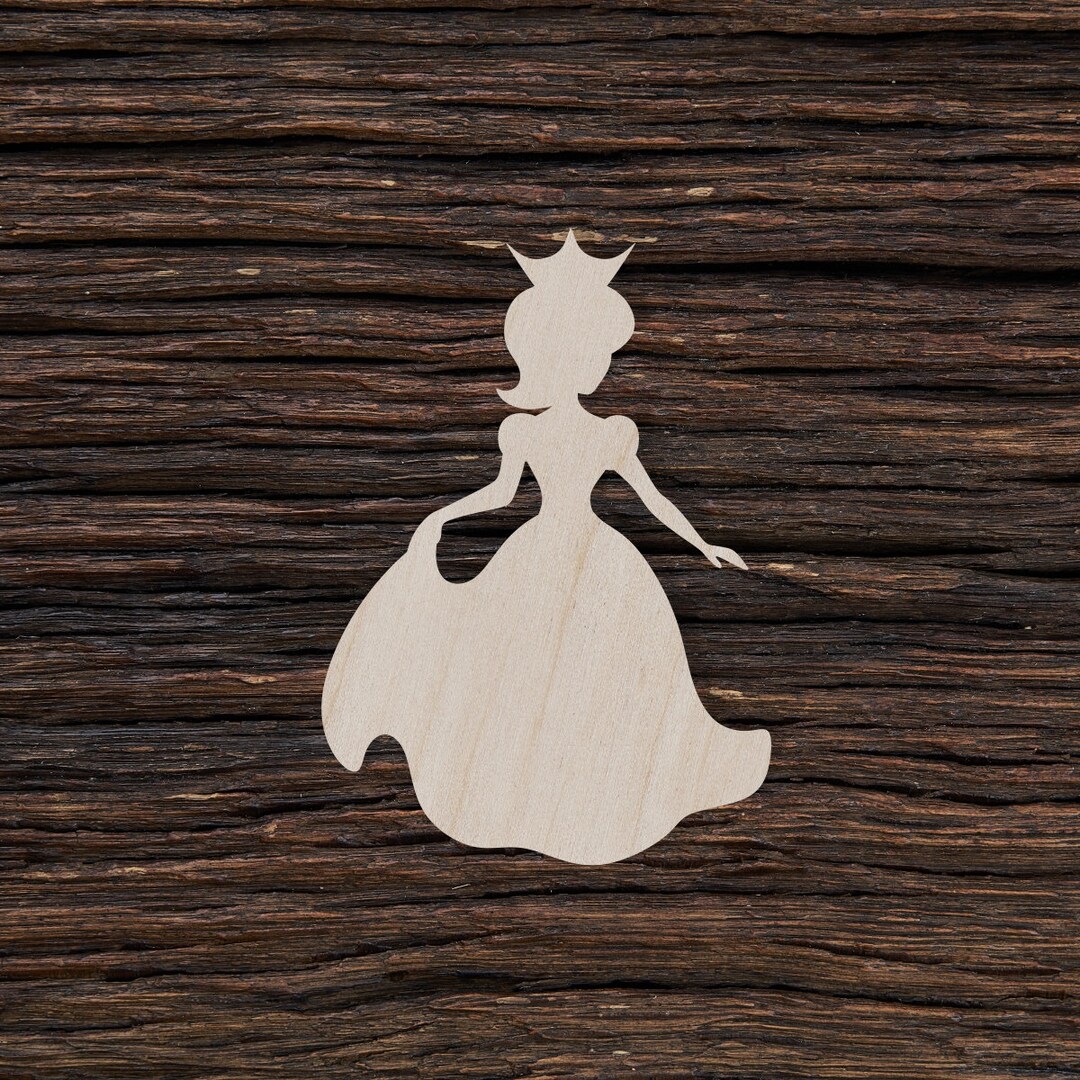 Wooden Princess for Crafts and Decorations - Princess Cut Out ...
