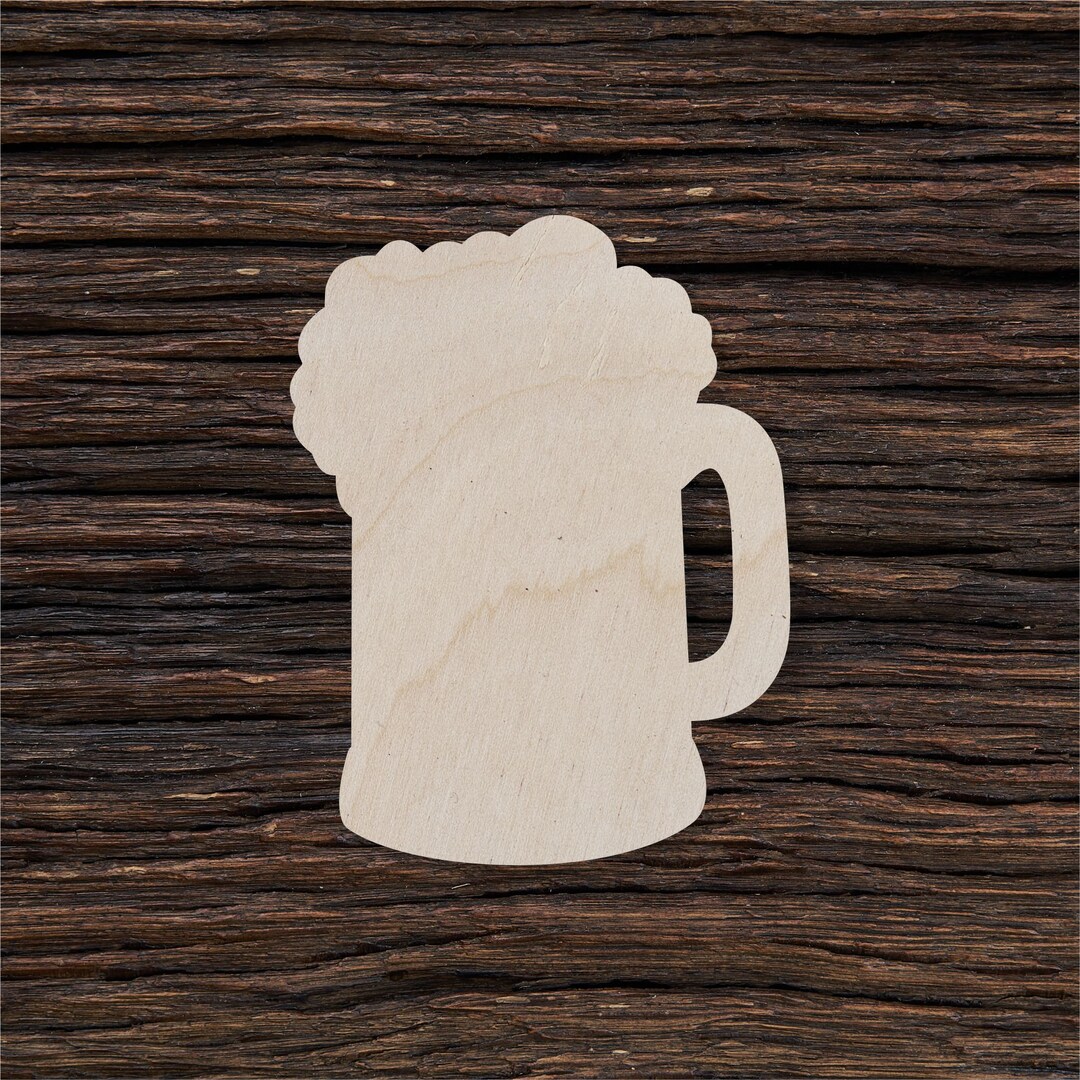 Wooden Beer Mug Shape for Crafts and Decoration - Laser Cut - German ...