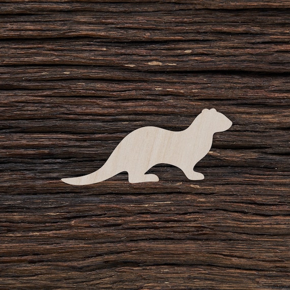 Wooden Otter for Crafts and Decorations Otter Magnet Otter - Etsy