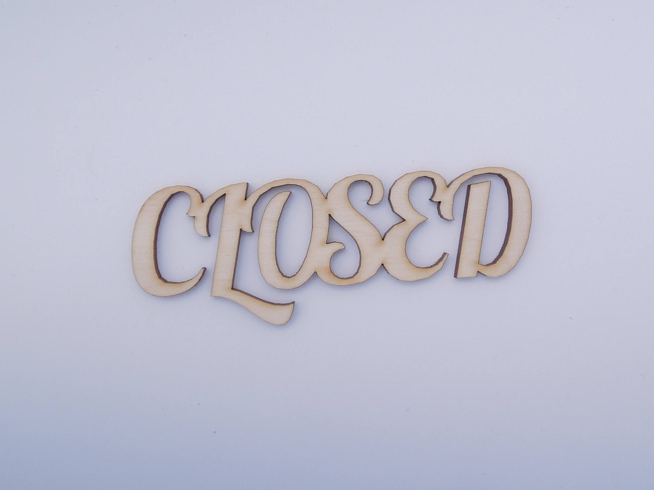 Wooden Open Closed Sign for Crafts Laser Cut open sign | Etsy